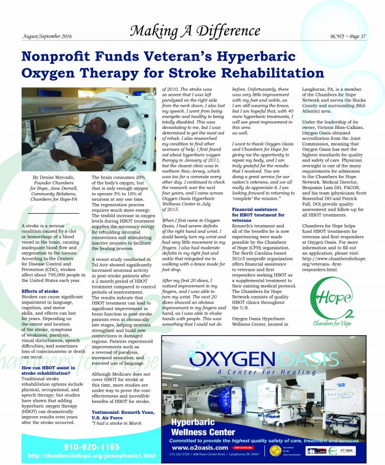 In The News | Benefits of Oxygen Therapy | Oxygen Oasis